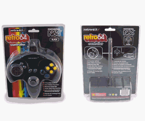 Amazon.com: Retro-Bit N64 Retro64 Controller (Black) : Video Games