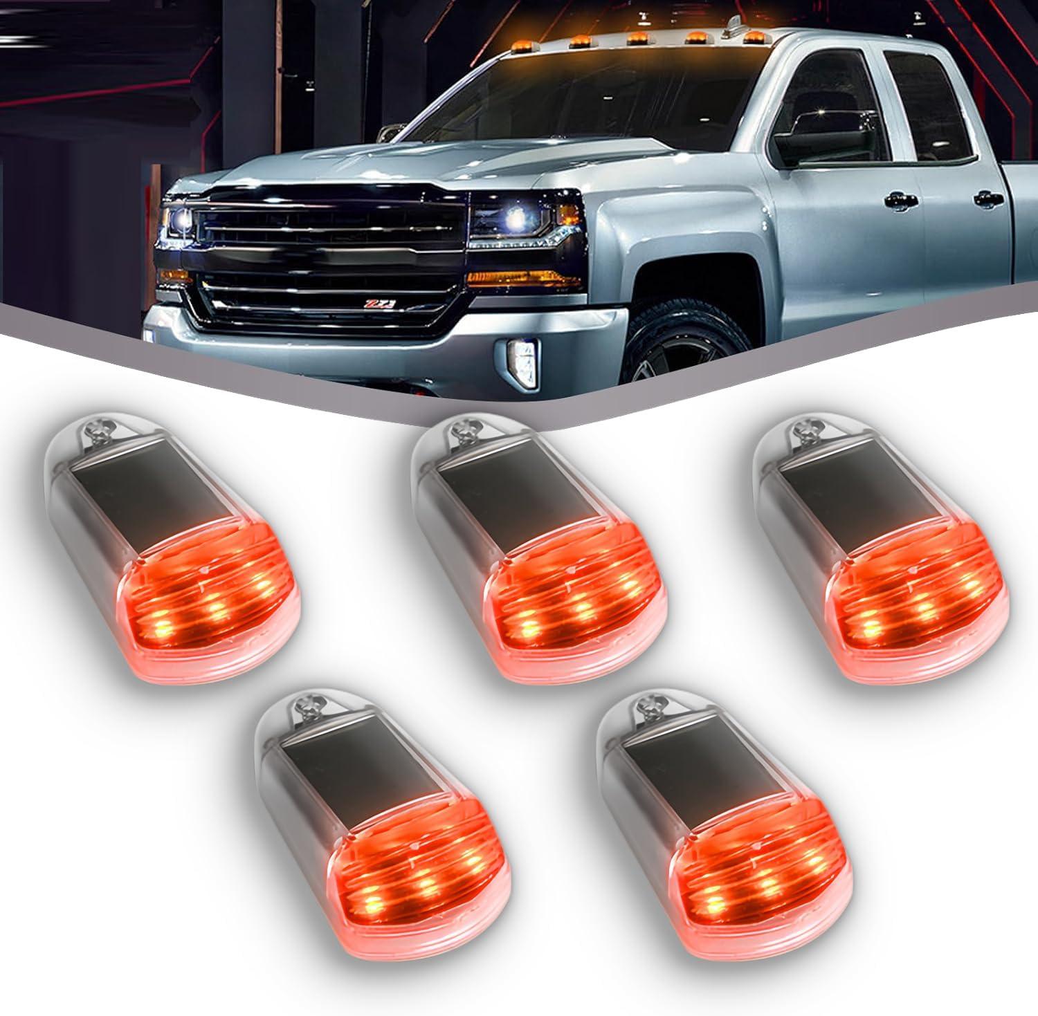 Amazon.com: YAMIELO Solar Powered Cab Lights, Wireless Cab Lights for ...