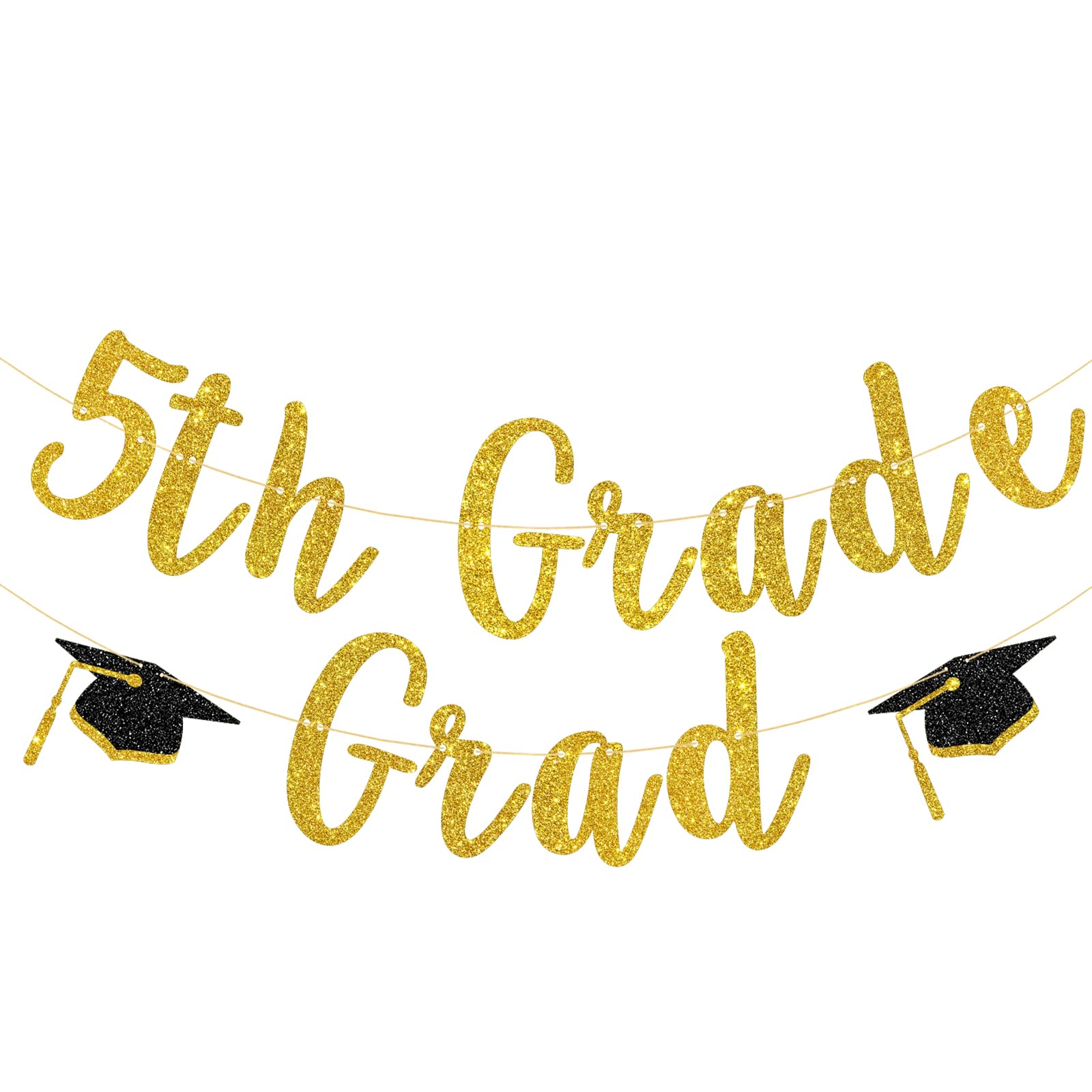 Amazon.com: 5th Grade Grad Banner Congrats 5th Grade Graduation ...