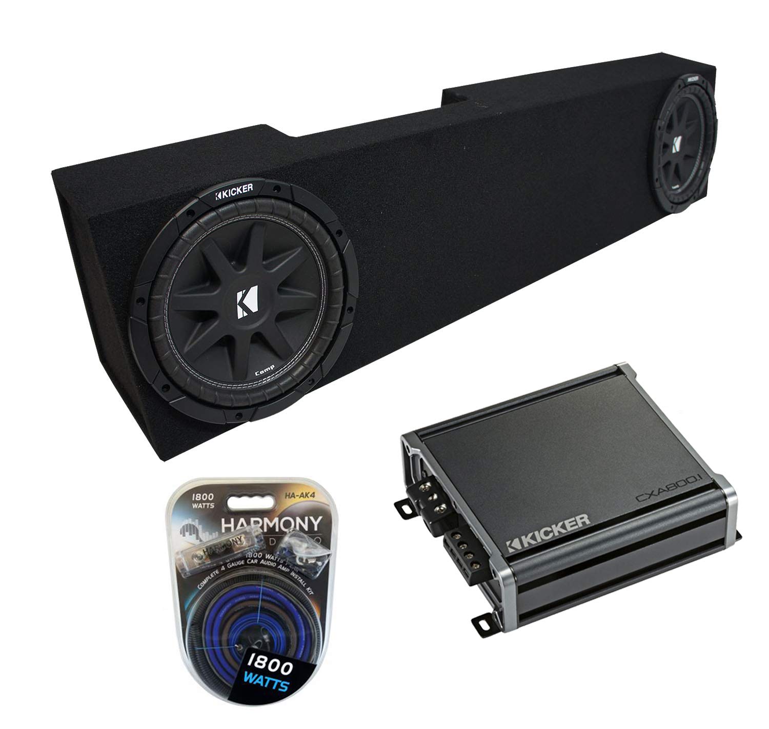 Mega Cab Sub Box Custom 2 SUB Box For GMC Sierra And Chevy Silverado