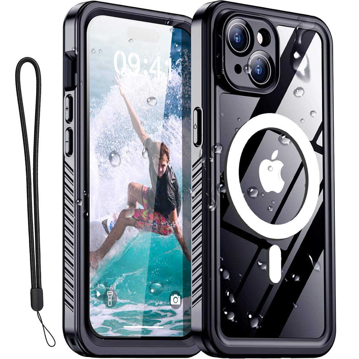Amazon.com: AICase iPhone 13 Case Waterproof with MagSafe Clear ...