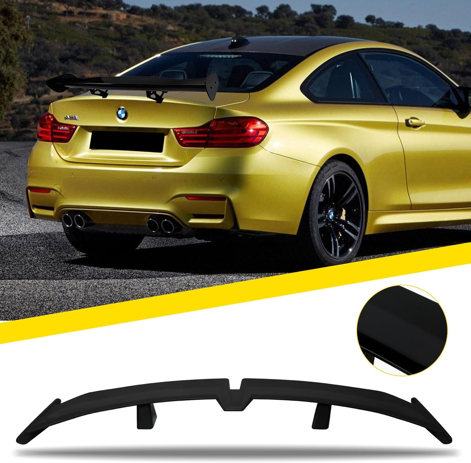 Amazon.com: RoyalParts 54Inch Universal Rear Spoiler for Cars, Pro ...