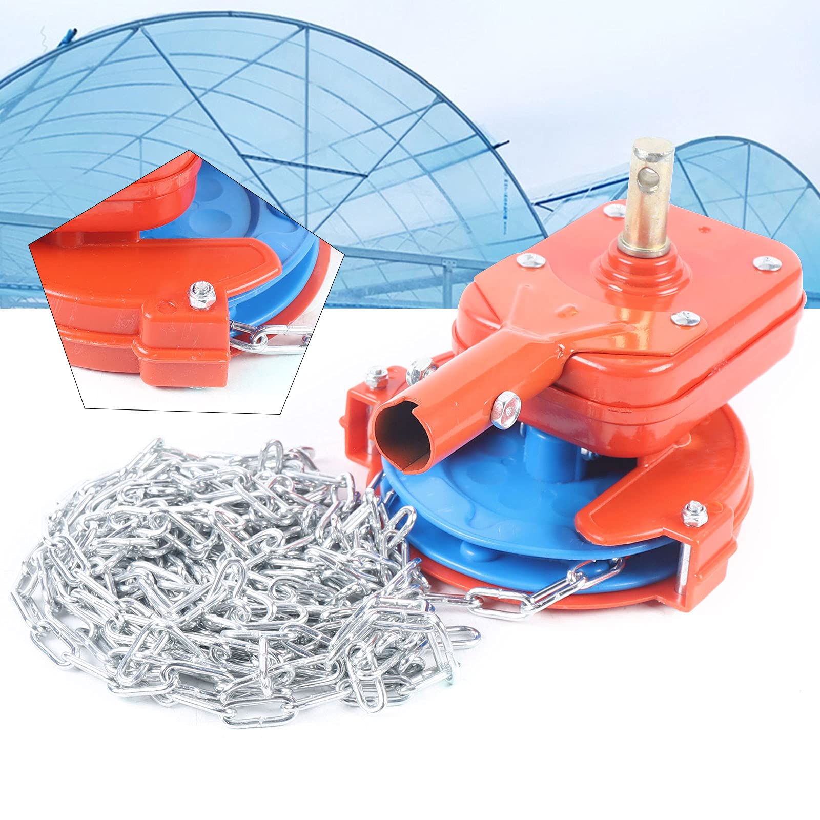 Buy GDNTMU Manual Winch Film Roll Up Roof Unit Wiggle Wire and Channel ...