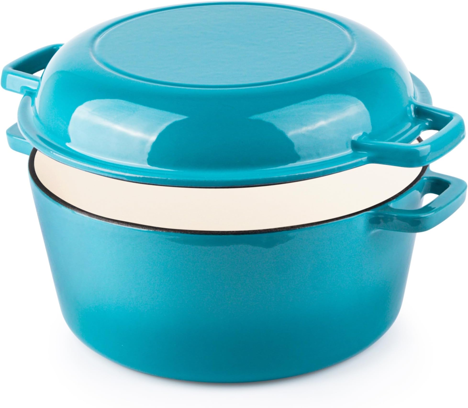 Amazon.com: Cast Iron Dutch Oven with Lid – Non-Stick Ovenproof ...