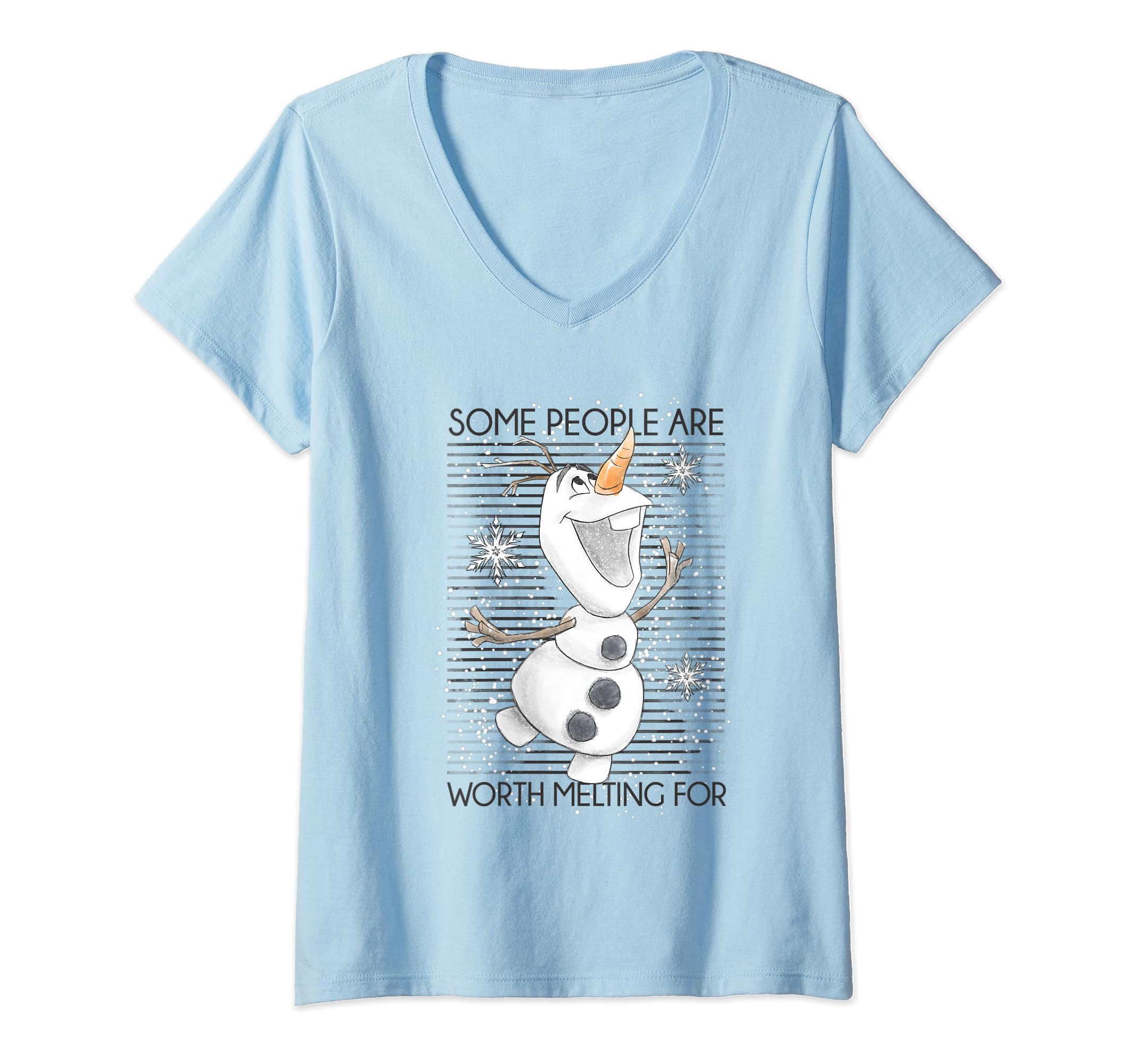 Amazon.com: Womens Disney Frozen Olaf Some People Are Worth Melting For ...