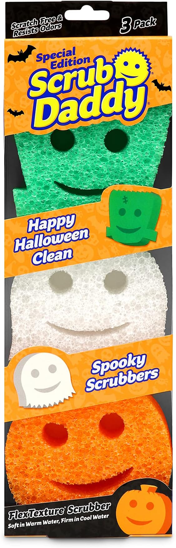 Amazon.com: Scrub Daddy Sponge - Halloween - Non-Scratch Scrubbers for ...