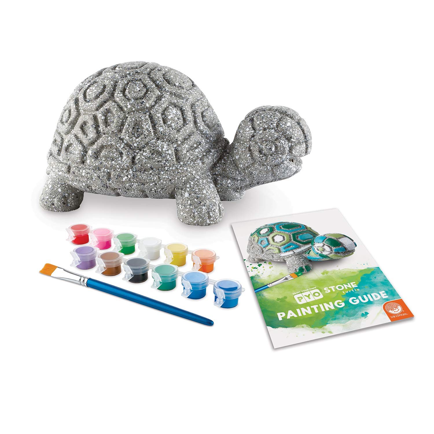 Snapklik.com : MindWare Paint Your Own Stone Decor: Box Turtle - DIY ...