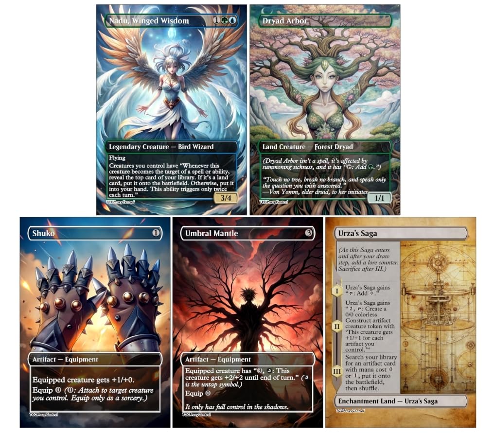 Amazon.com: 5x | Nadu, Winged Wisdom Combo | Anime | Full Art | Foil or ...