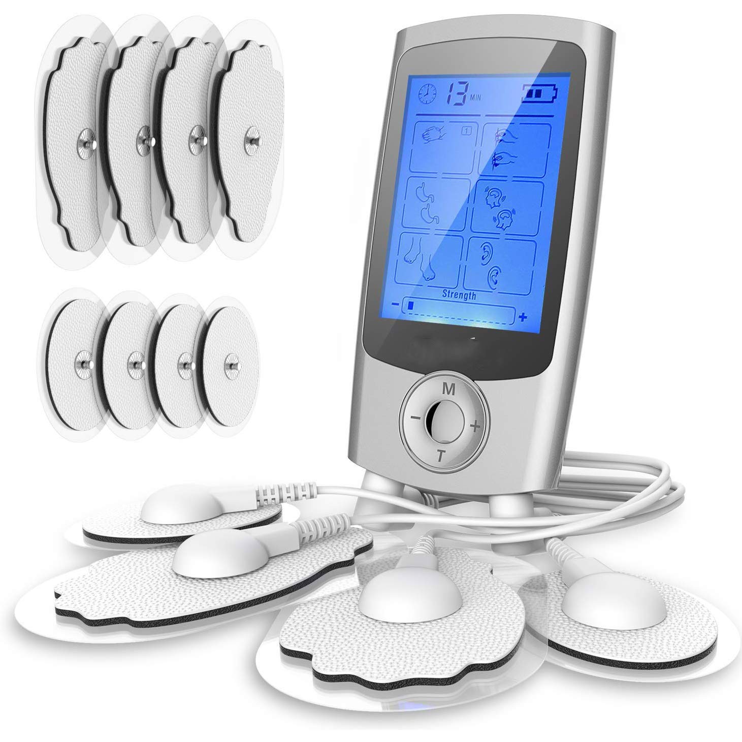 Buy Electronic Pulse Muscle Massager Machine Rechargeable, Pain Therapy ...