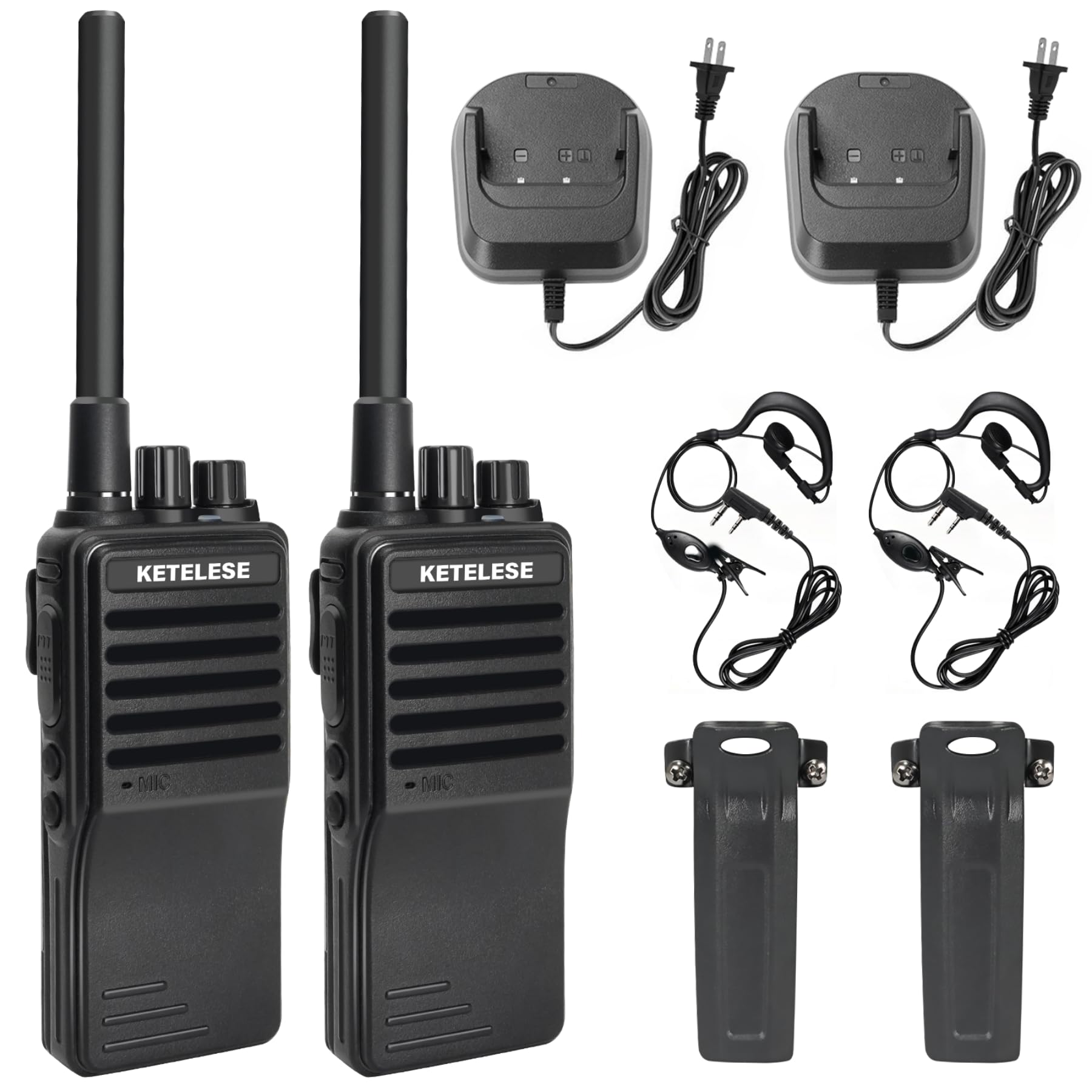 Amazon.com: KETELESE KP01 Professional/Business Walkie Talkies ...