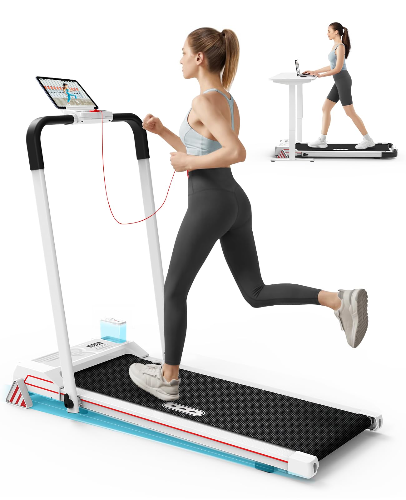 Buy CIIHI Folding Treadmill Walking Pad with Incline - Walking Pad ...