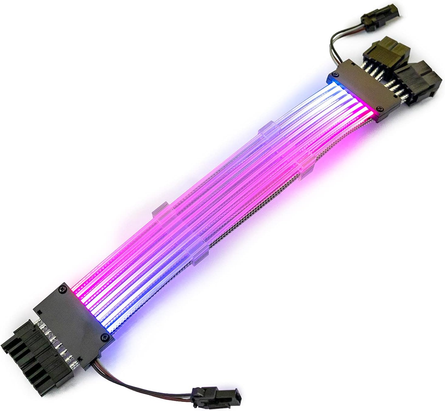 Amazon.com: POINWER 2 x 8 Pin GPU RGB Light Extension Cable for ...