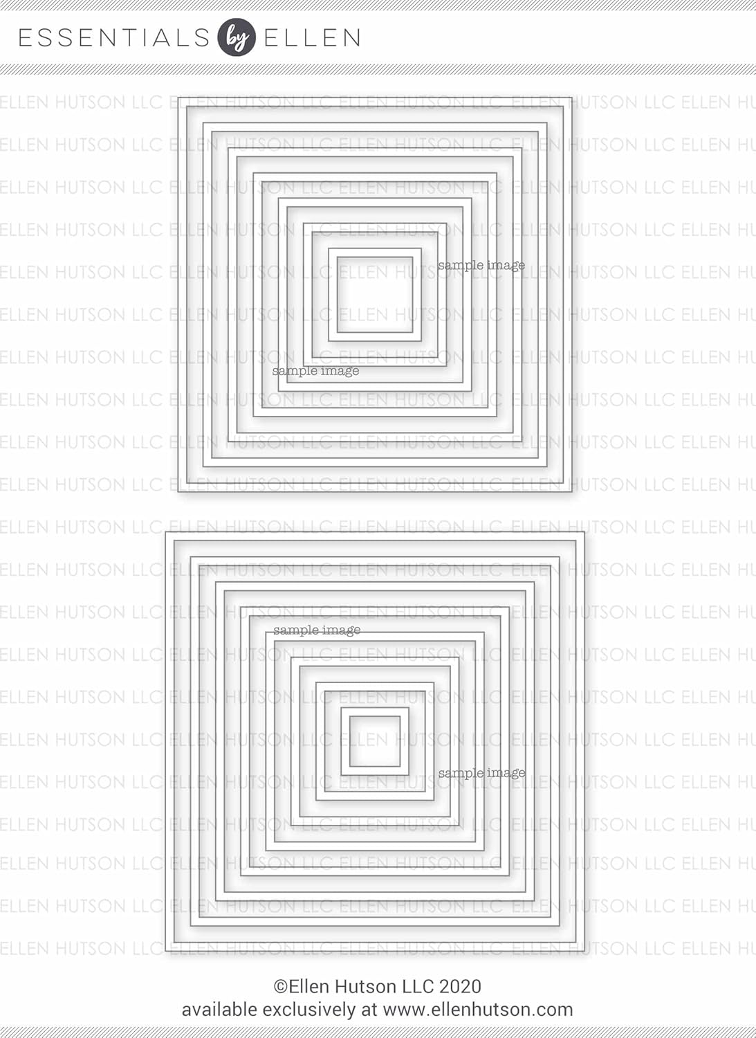 Amazon.com: Squares, Essentials by Ellen Designer Dies, Layering ...