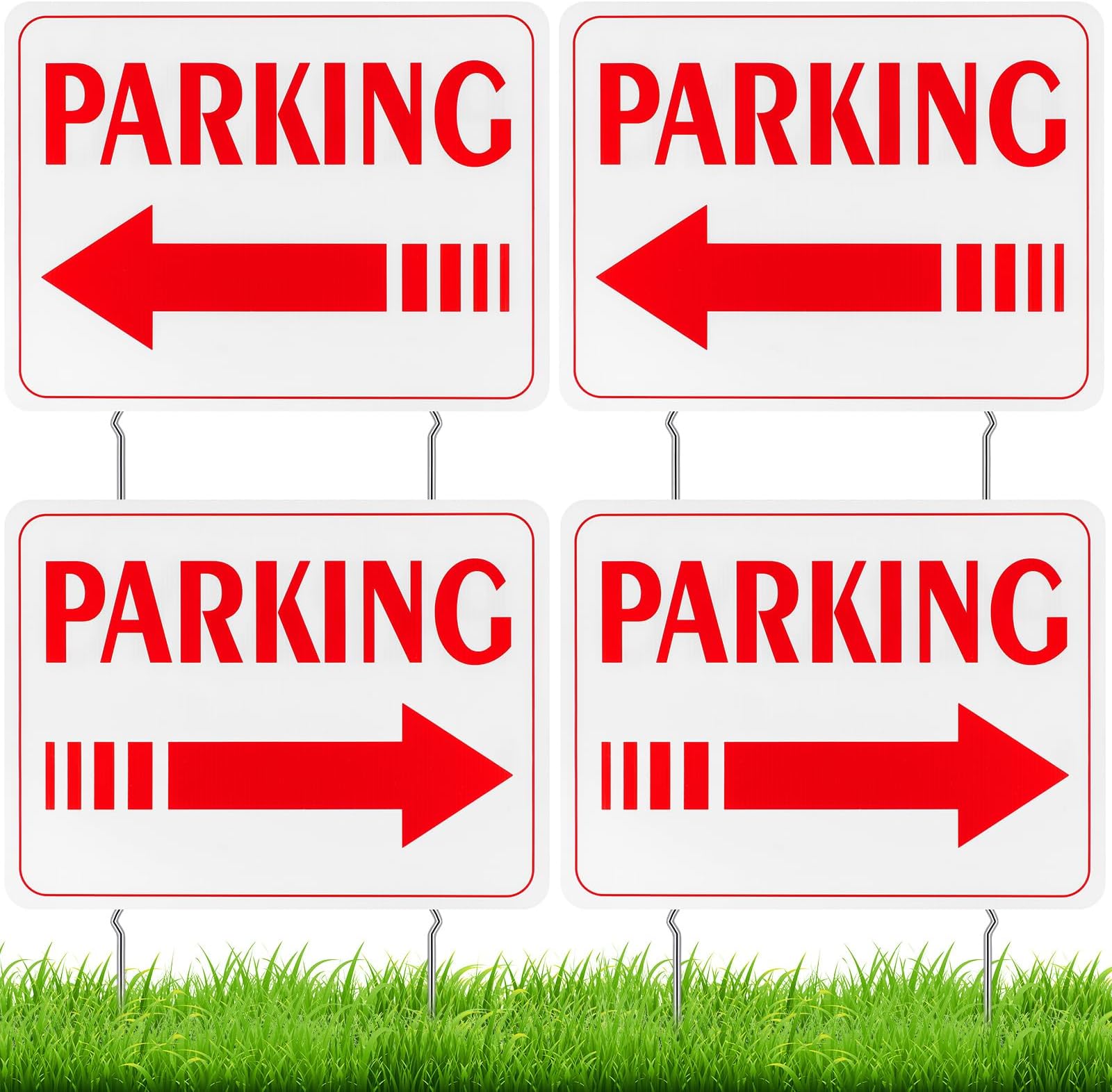 Amazon.com : 4 Pcs Event Parking Sign with Stake, with Directional ...
