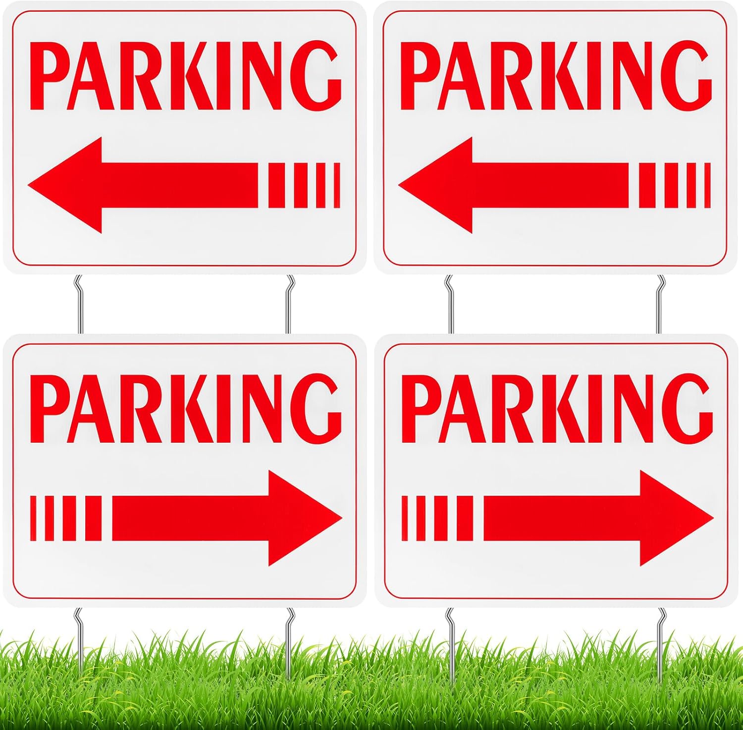 Amazon.com : Qunclay 4 Pcs Event Parking Sign with Stake, with ...
