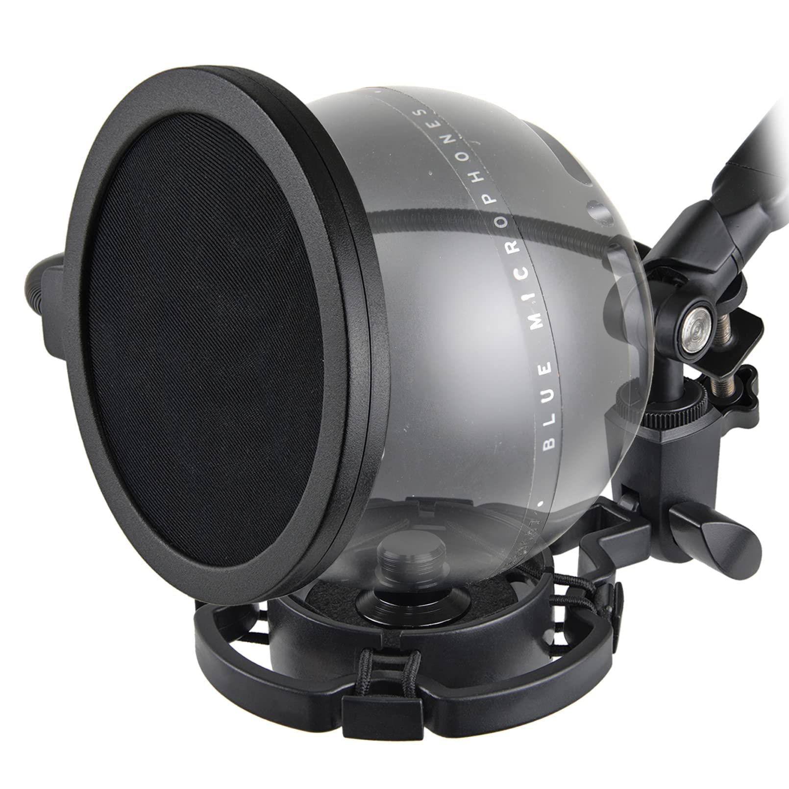Amazon.com: Rigych Blue Snowball Shock Mount with Pop Filter, Noise ...
