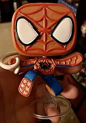 Amazon.com: Funko POP Marvel: Gingerbread Spider-Man, Multicolor, 4 ...