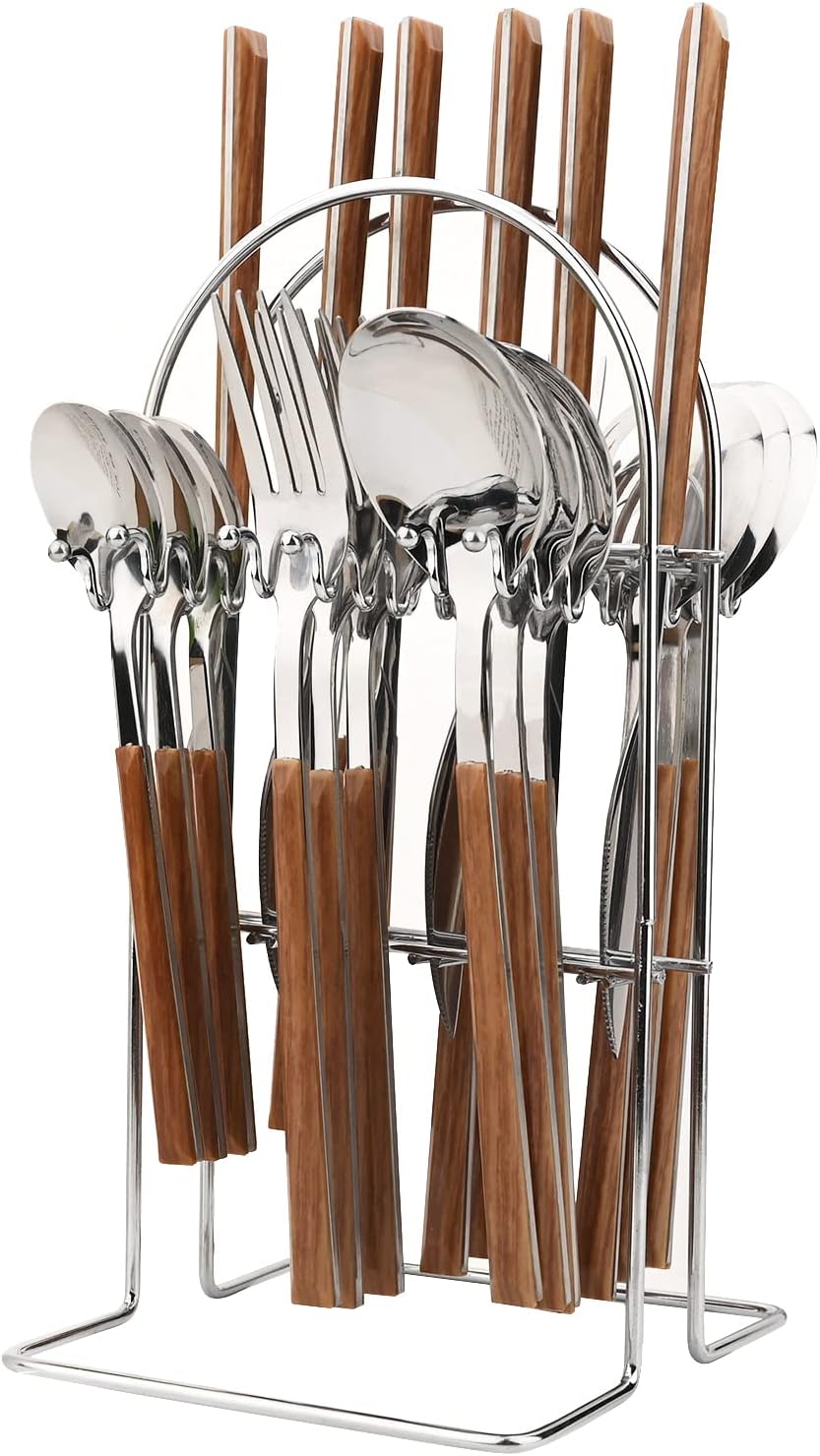 Amazon.com: Daily Treasures 48-Piece Flatware Cutlery Set, Stainless ...