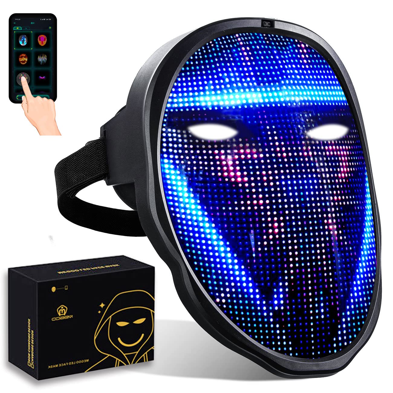 Máscara LED MEGOO con Bluetoo...B08L793CZ9 | Encarguelo.com