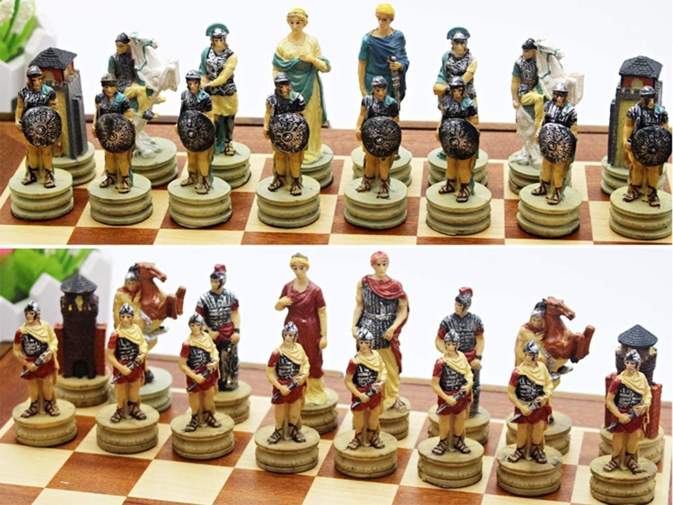 Amazon.com: Portable Chess Set Standards Set of Chess with Chess Board ...