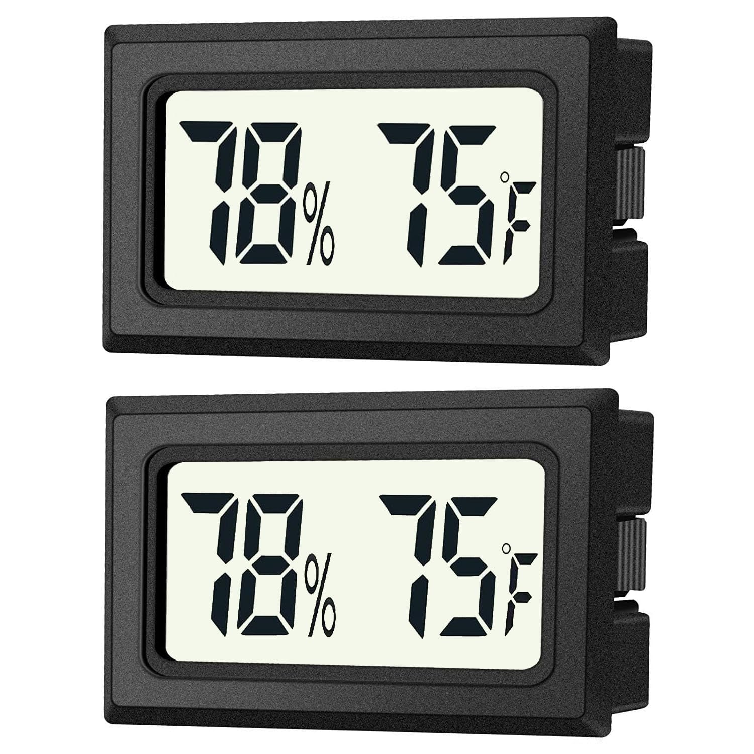 Snapklik.com : JEDEW 2 Pack Mini Digital Hygrometer Thermometer Gauge ...