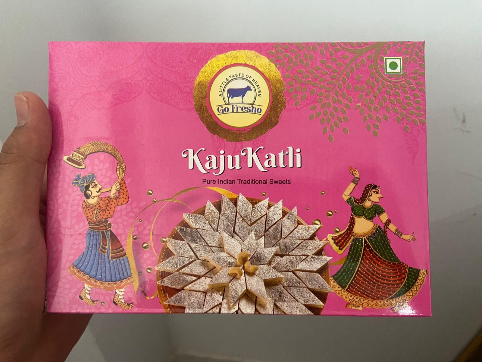 Go Fresho Healthy & Tasty kaju Katli 500g| Kaju Barfi | Ready with Pure ...