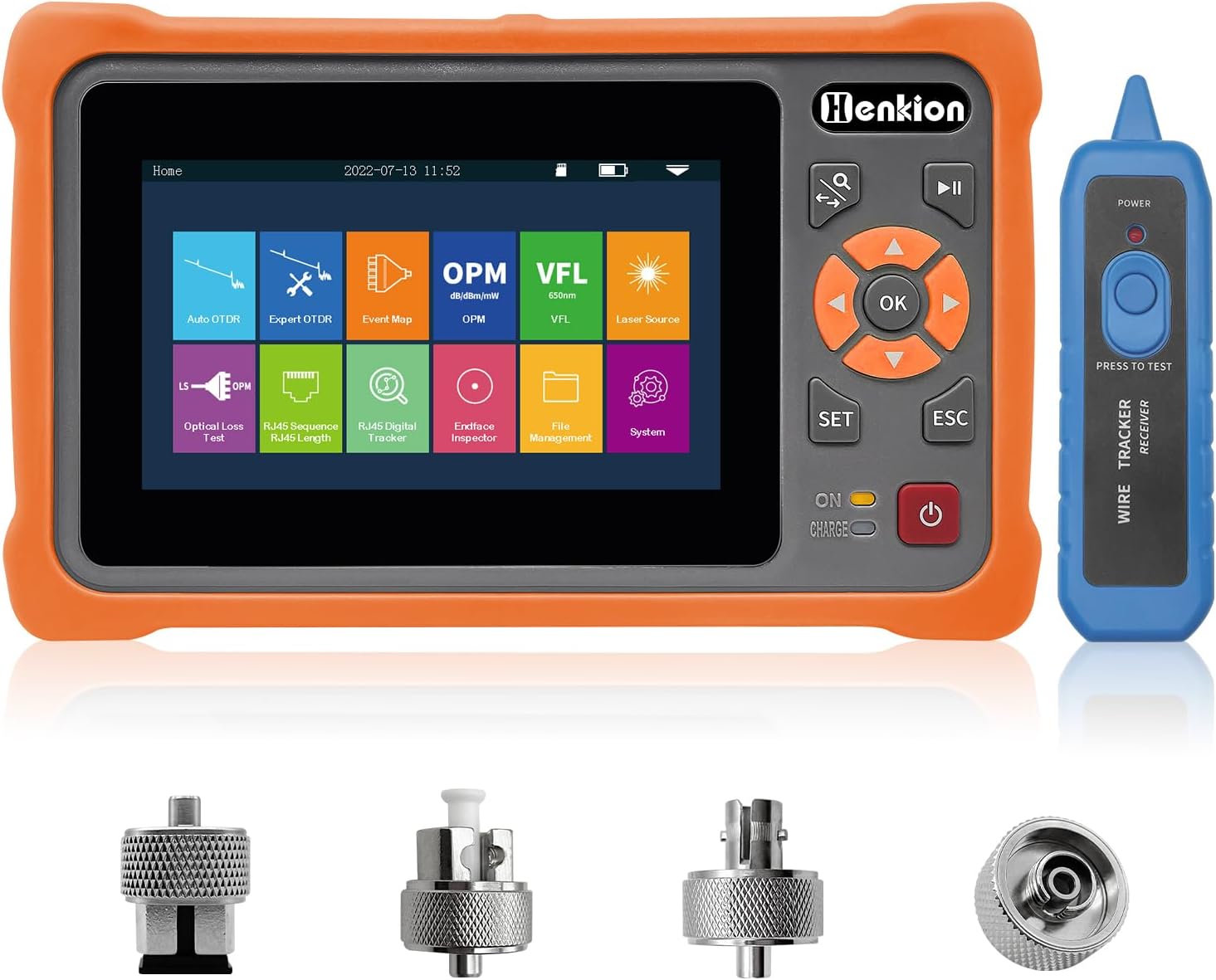 Henkion RSO-4000D Fiber Optic OTDR Tester SM 1310/1550nm 26/24dB 100km ...