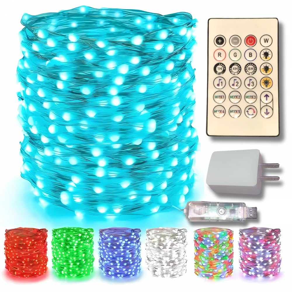 Waterproof Holiday Fairy Lights 66ft - RGB Outdoor Holiday Lighting ...