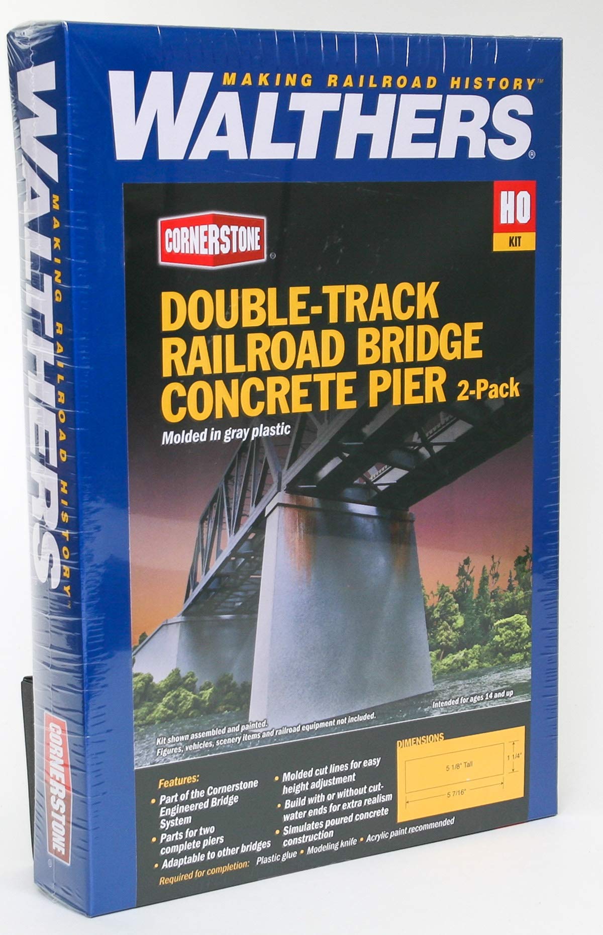 Dimensions Of Railroad Trestles HO WALTHERS BUILT DOUBLE TRACK TRUSS