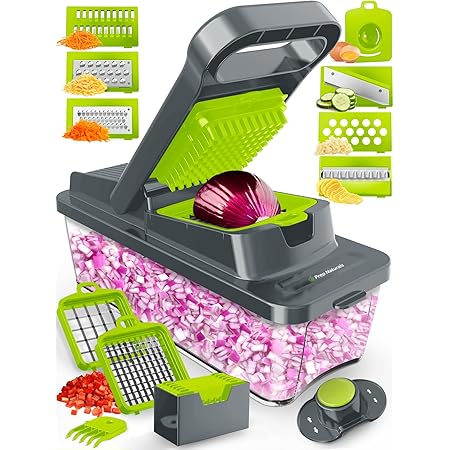 Amazon.com: Fullstar Compact Vegetable Chopper - Vegetable Cutter, Food ...