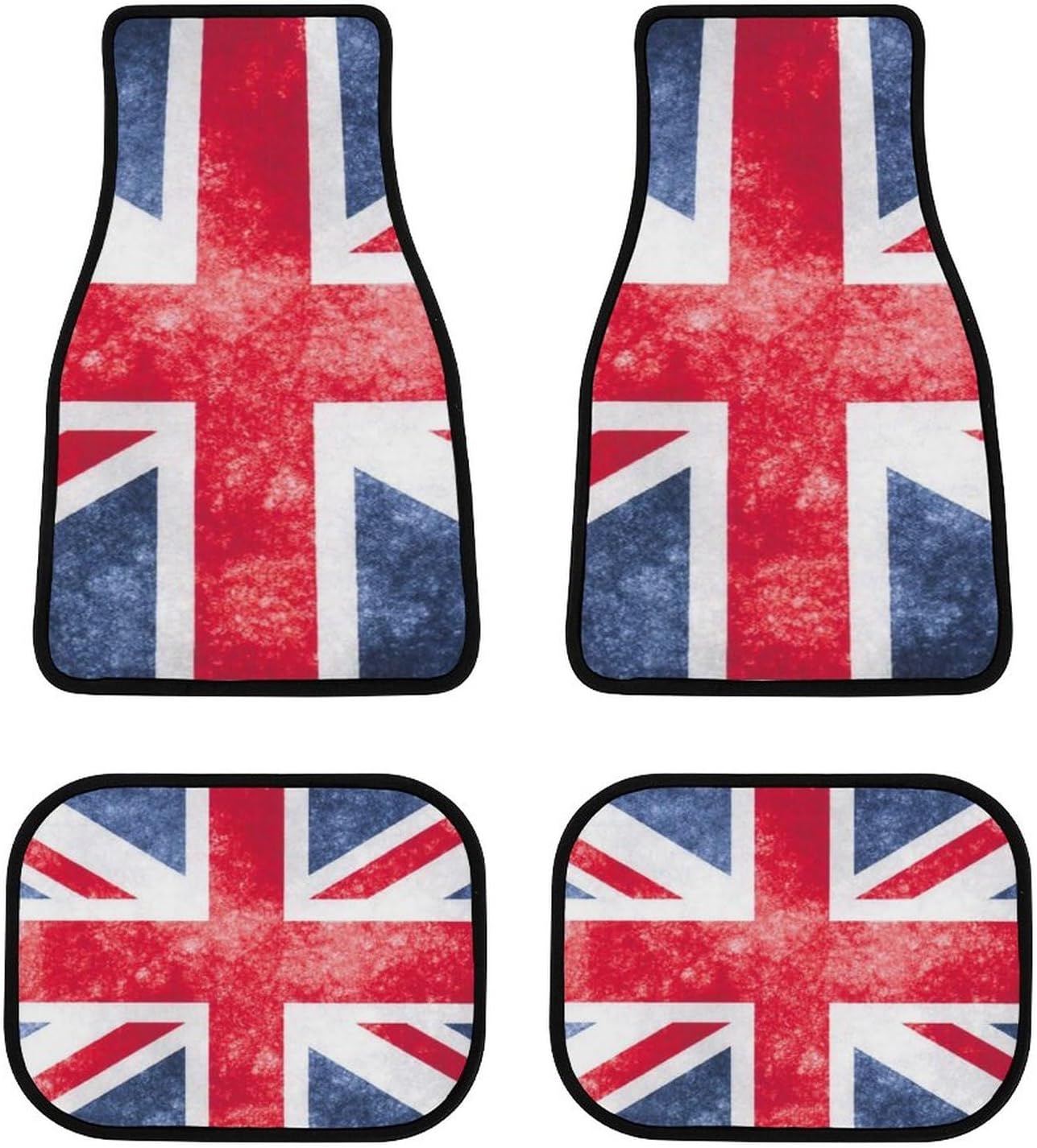 FUCVNPZ Car Mats Set of 4, Vintage Union Jack British Flag Car Floor ...