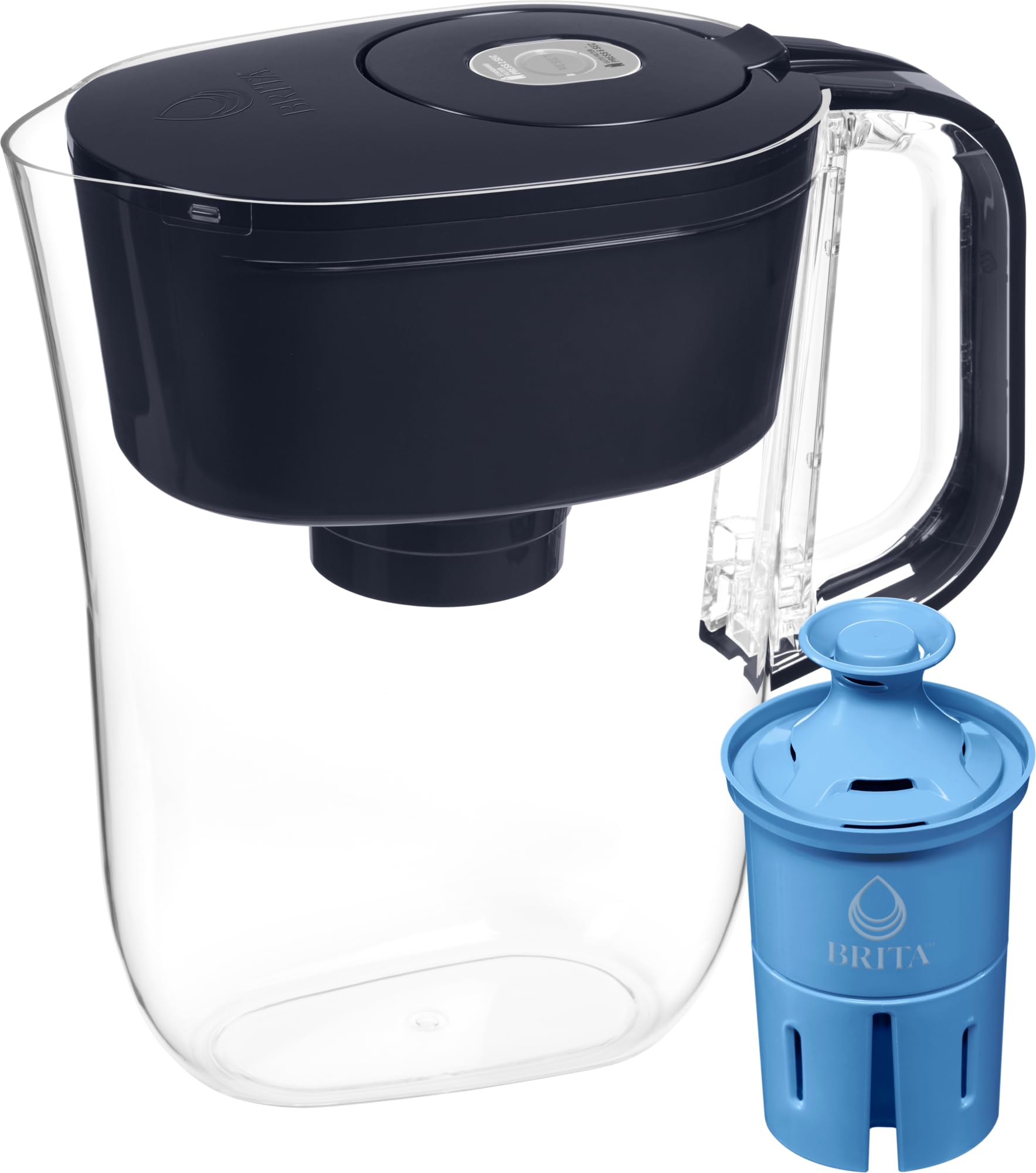 Brita 6 Cup Elite Filter Pitcher with Smart Light Indicator, Reduces 30 ...
