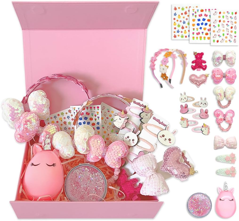 Amazon.com : Tunmiok 153 Pcs Hair Accessories for Girls - Bows, Baby ...