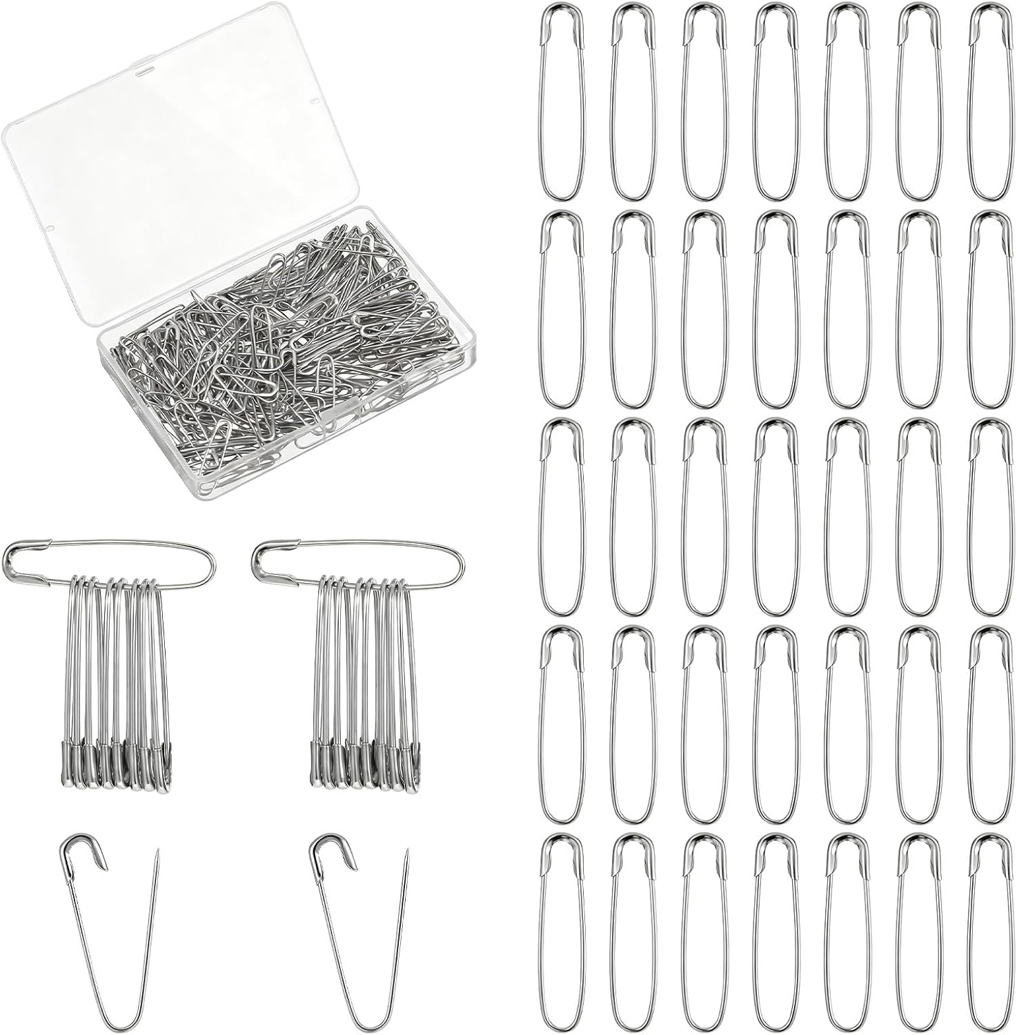 Amazon.com: 300 PCS Small Safety Pins for Clothes 0.87 Inch Tiny ...
