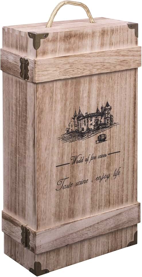 Amazon.co.uk: 2 bottle wine box