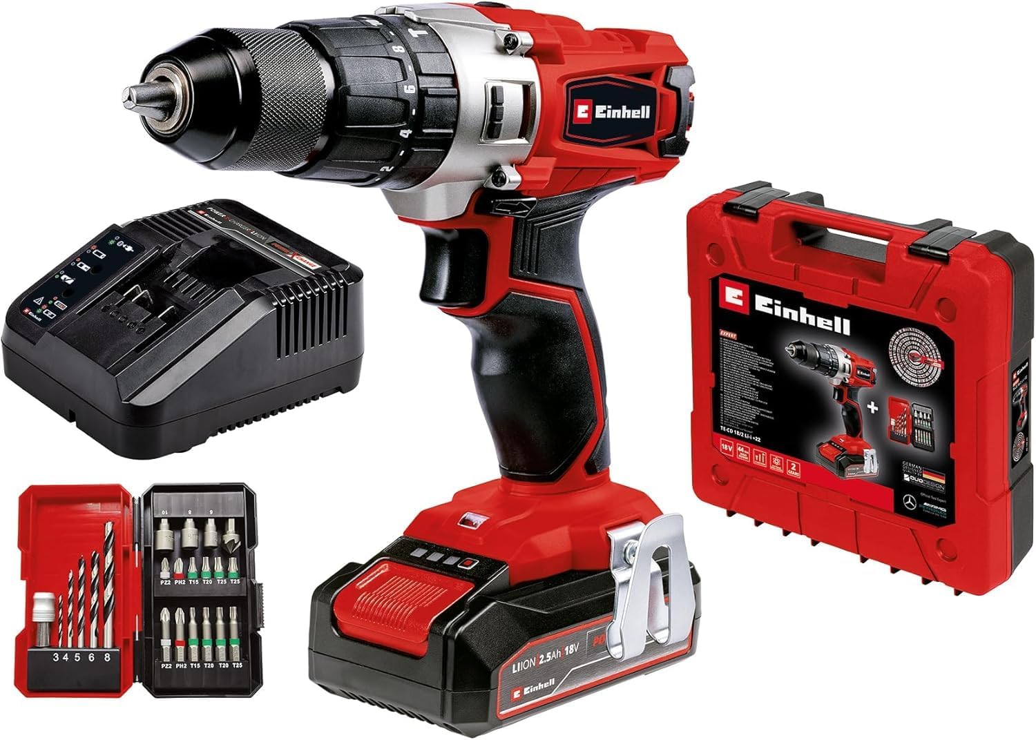 Einhell Trapano A Percussione A Batteria, 20.7 x 6.5 x 19.5 Cm, Nero ...
