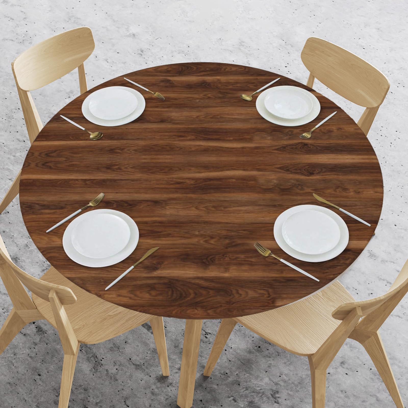 Amazon.com: Wood Grain Vinyl Elastic Table Cover