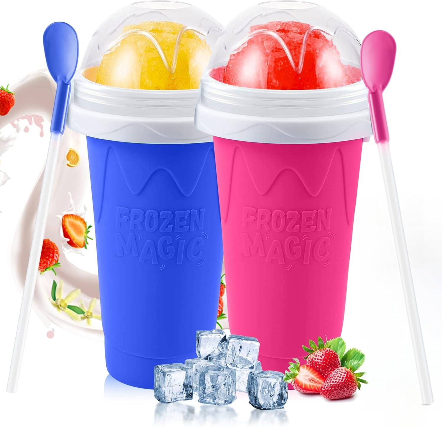 Amazon.com: Slushie Cup slushie maker cup ，Magic Quick Frozen Smoothies Cup，Slushie Machine for ...