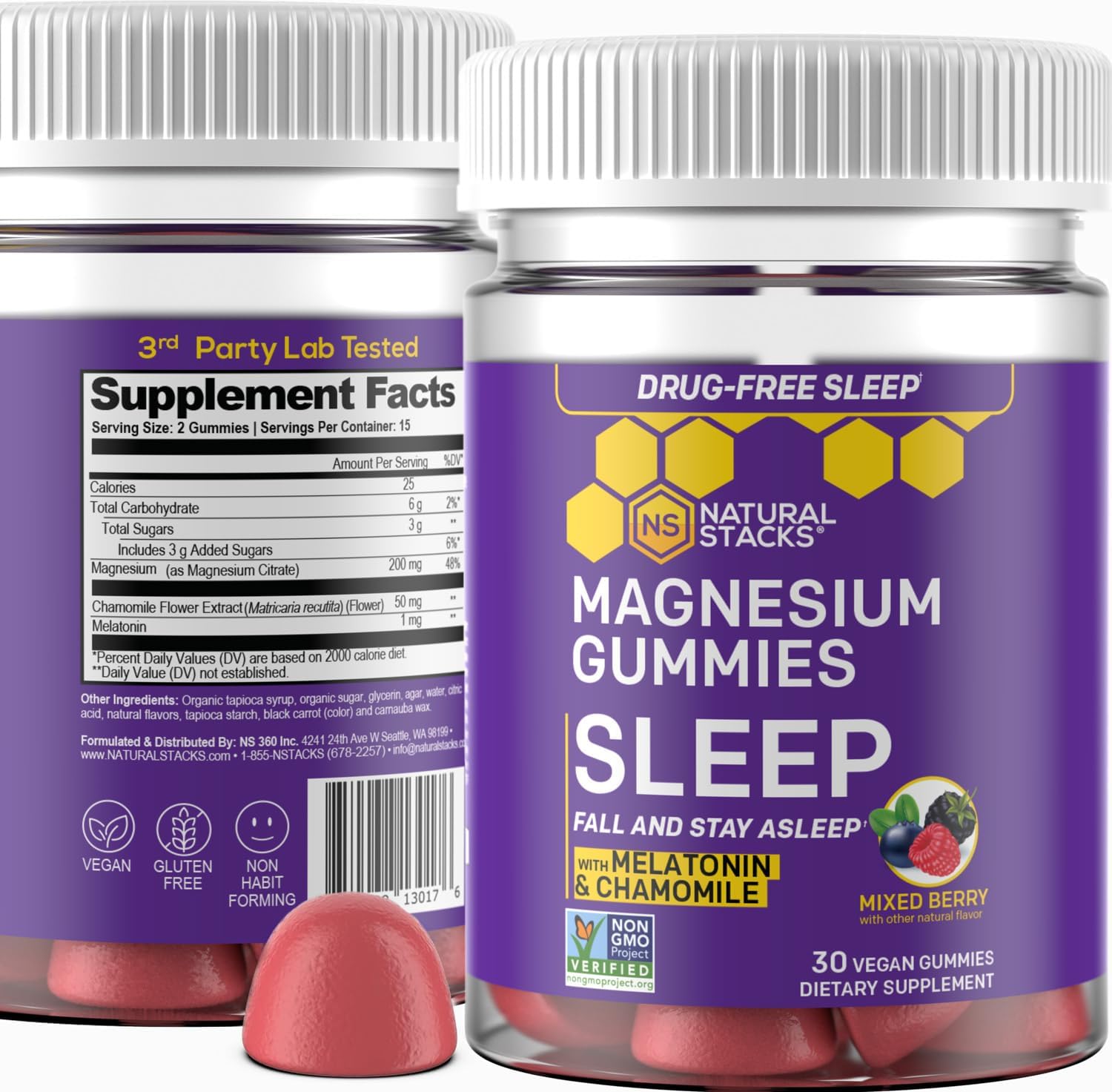 Amazon.com: Natural Vitality CALM Sleep Gummies Magnesium Supplement ...