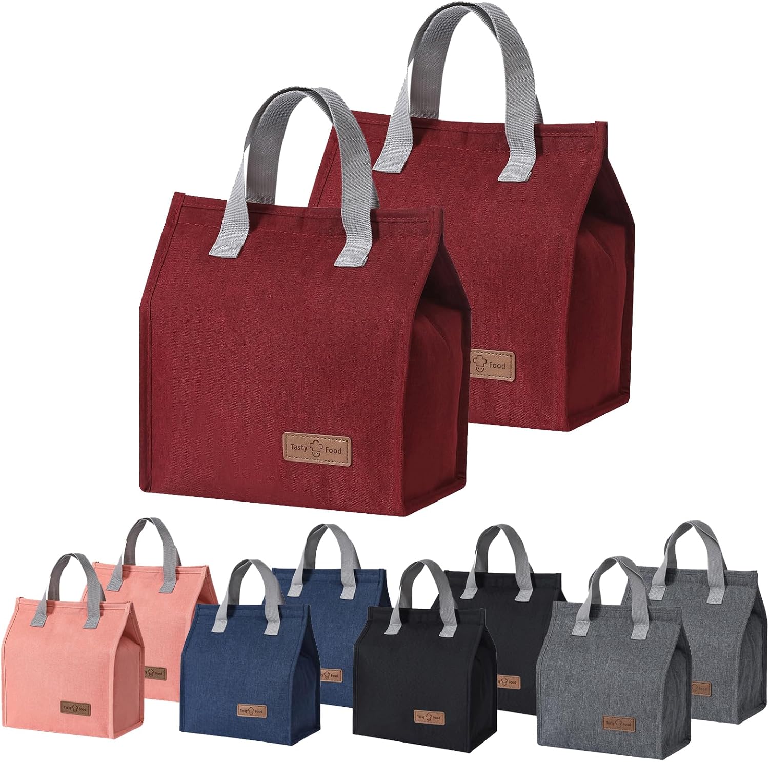 Amazon.com: Lunch Bag Insulated, Lunch Box Bag, Reusable Lunch Tote Bag ...