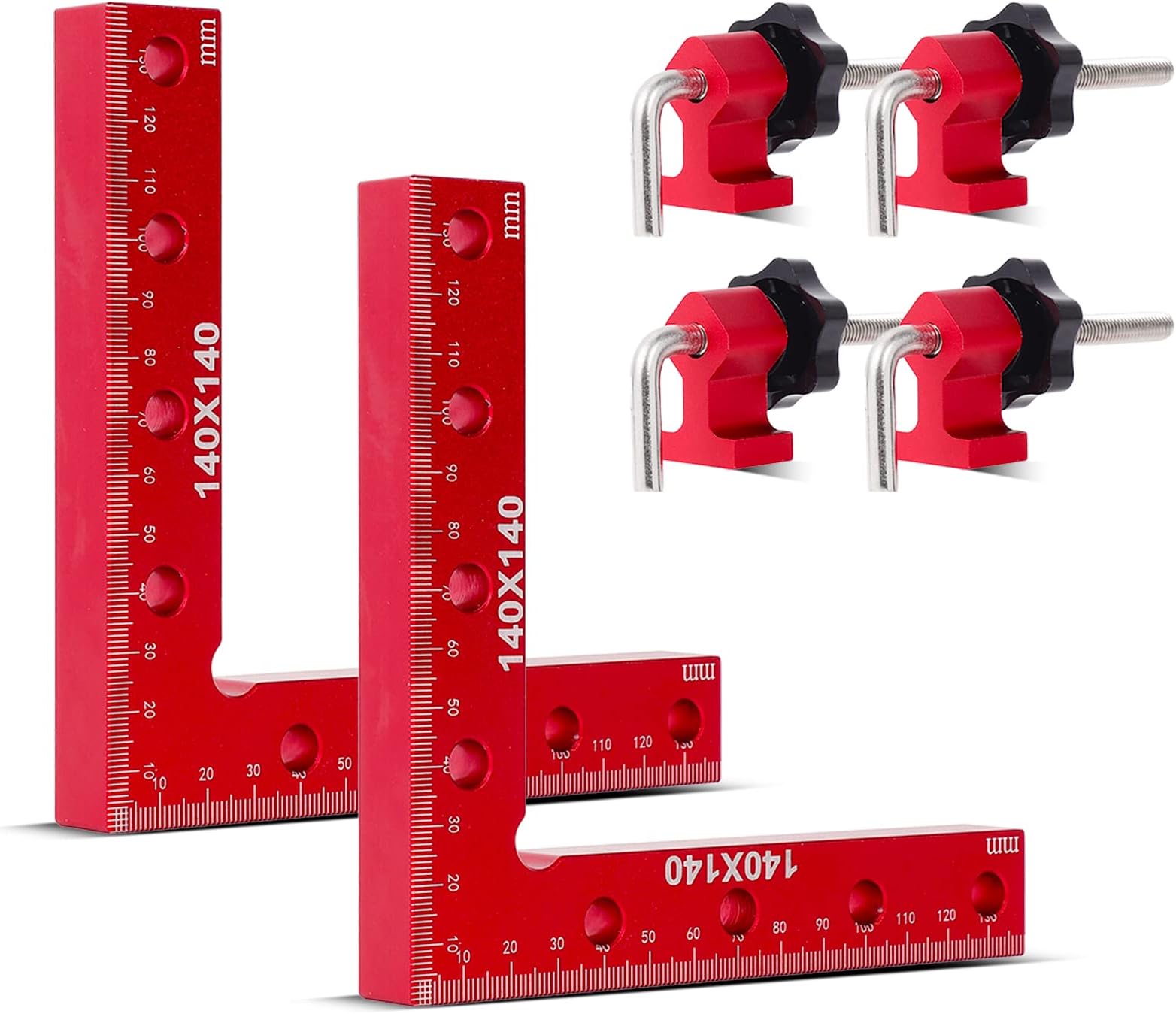 90 Grad Winkel-Klemme, Doppelpack 90° L-Type Eckklemme 12 cm x 12 cm ...