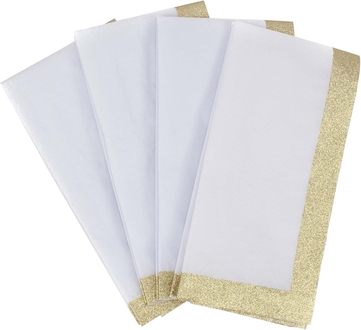 Amazon.com: Hallmark Signature Tissue Paper (White with Gold Glitter ...
