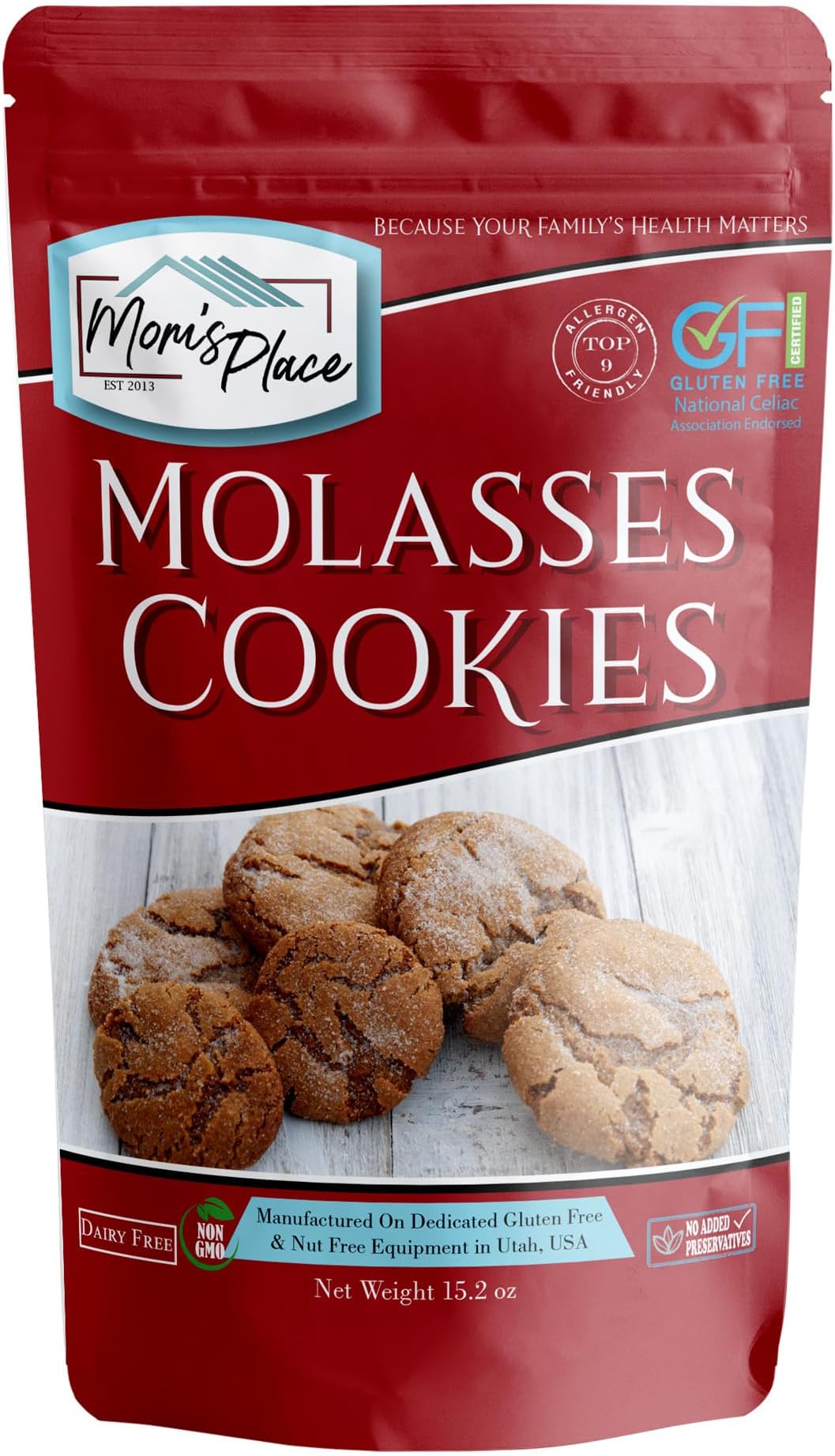 Amazon.com : Mom’s Place Gluten-Free Molasses Cookie Mix, Dessert ...
