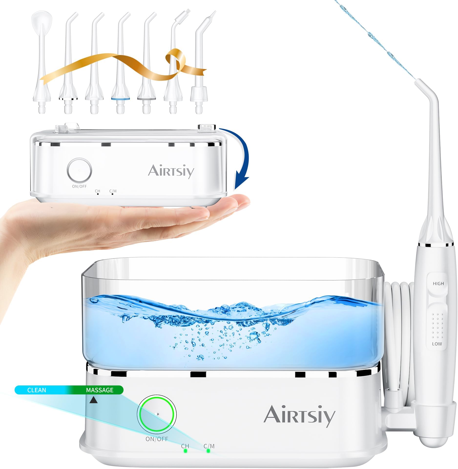 Amazon.com: Ginsey Home Solutions 4190 ProFloss Waterflosser, Middle ...