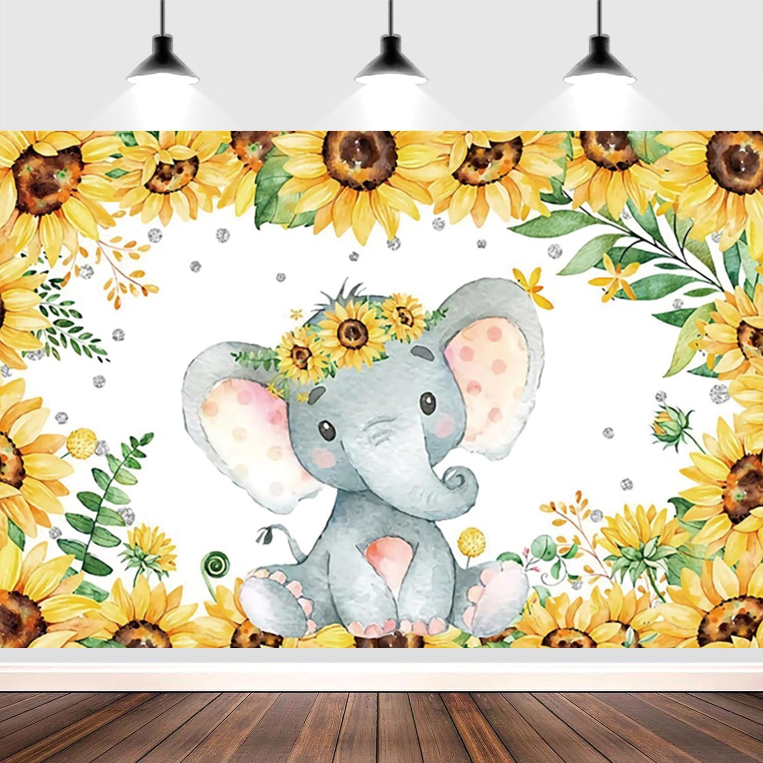 Elephant Sunflower Backgrounds Elephant Sunflower Sublimation By
