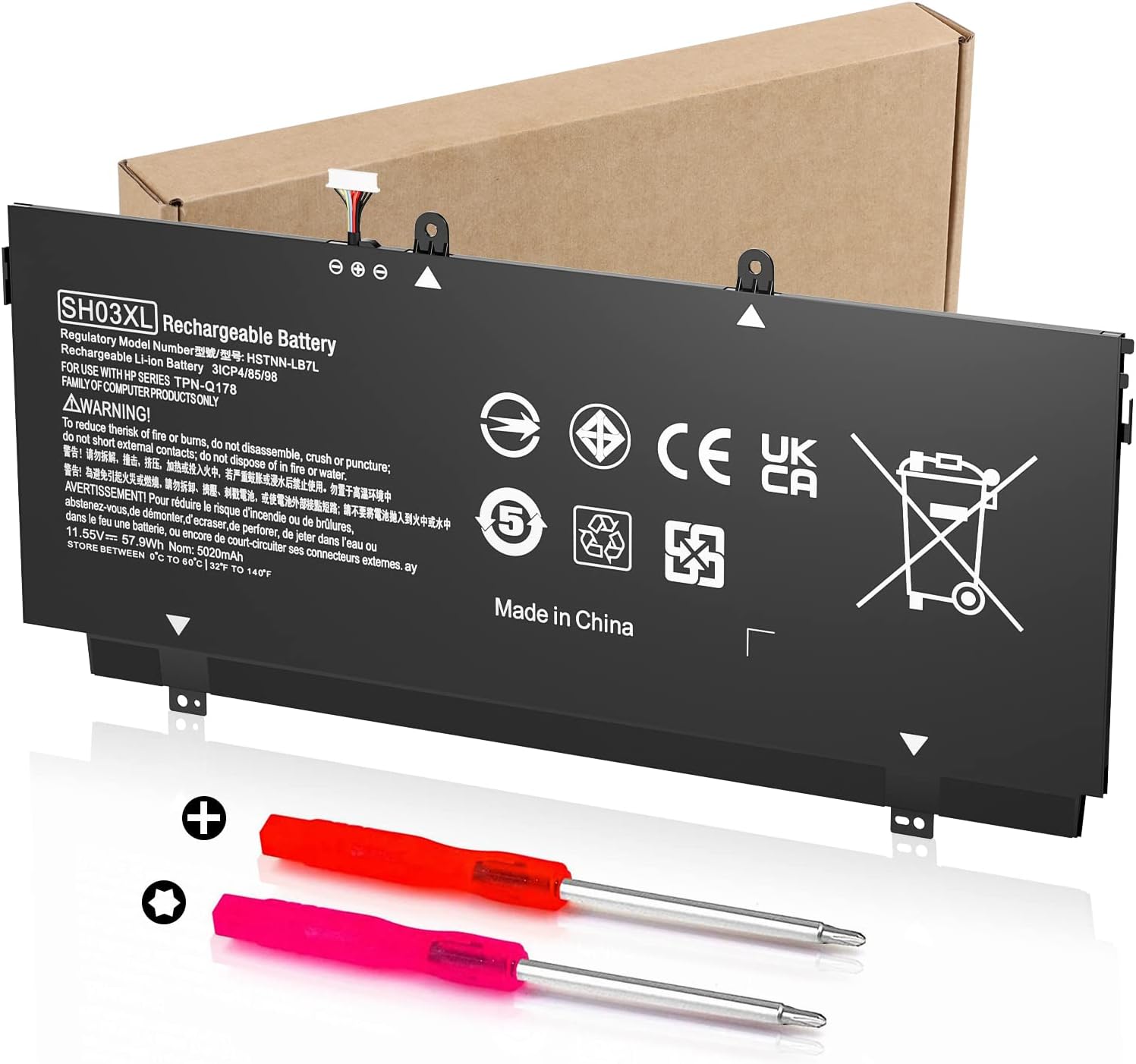 Amazon.com: CP03XL Laptop Battery Replacement for HP Spectre X360 ...