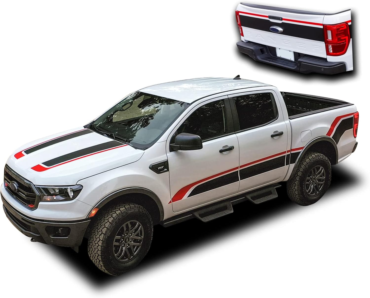 Amazon.com: Side Hockey Racing Stripes Compatible with 2019 2020 Ford ...