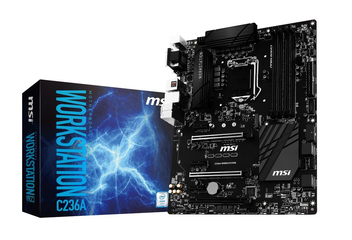 Amazon.in: Buy MSI LGA 1151 Intel C236 HDMI DDR4 USB 3.1 ATX ...