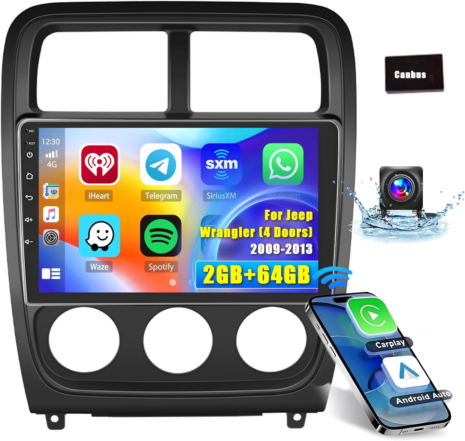 Amazon.com: Hikity Android Car Stereo for Dodge Caliber PM 2009 2010 ...