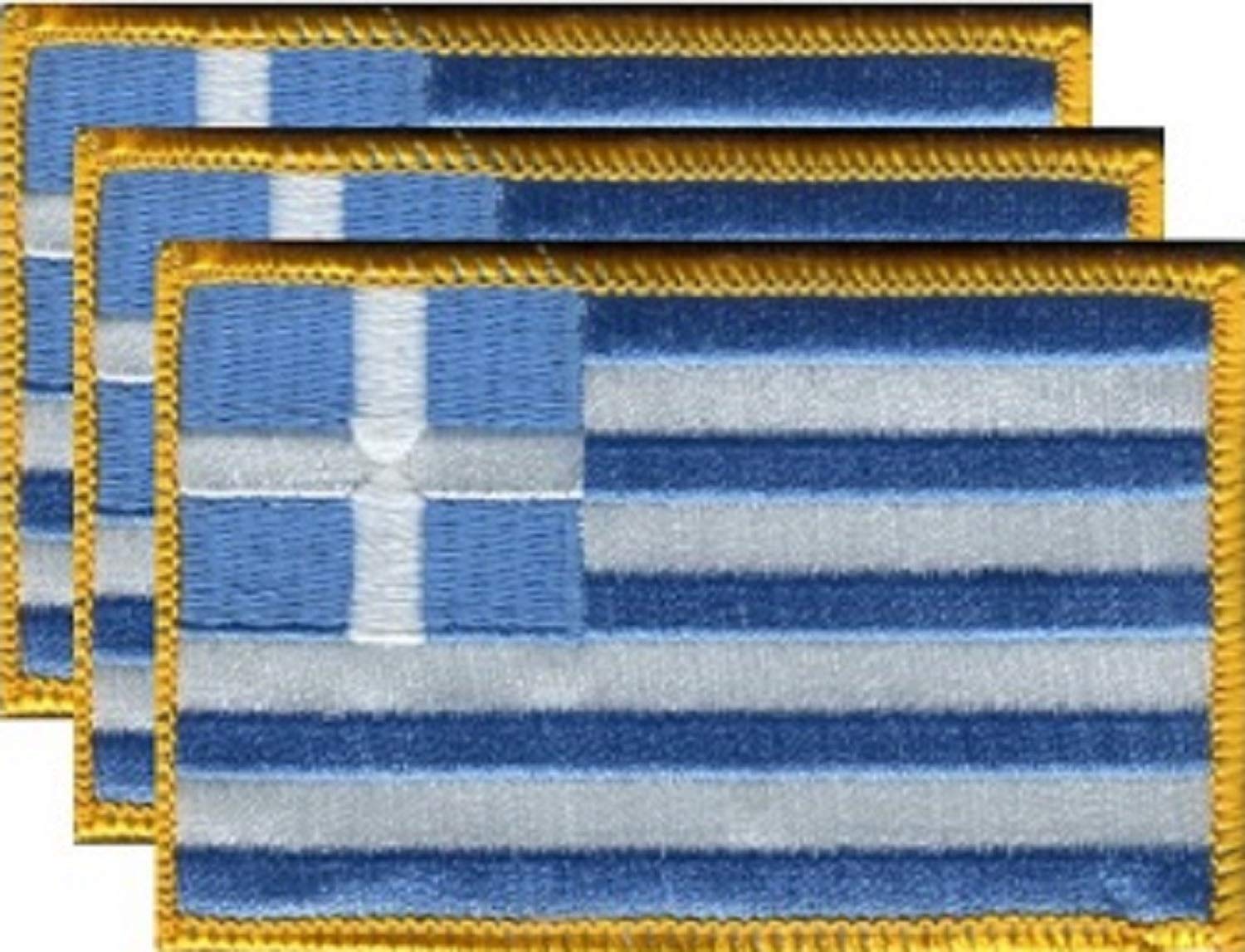 Amazon.com: Pack of 3 Country Flag Patches 3.50" x 2.25", Three ...